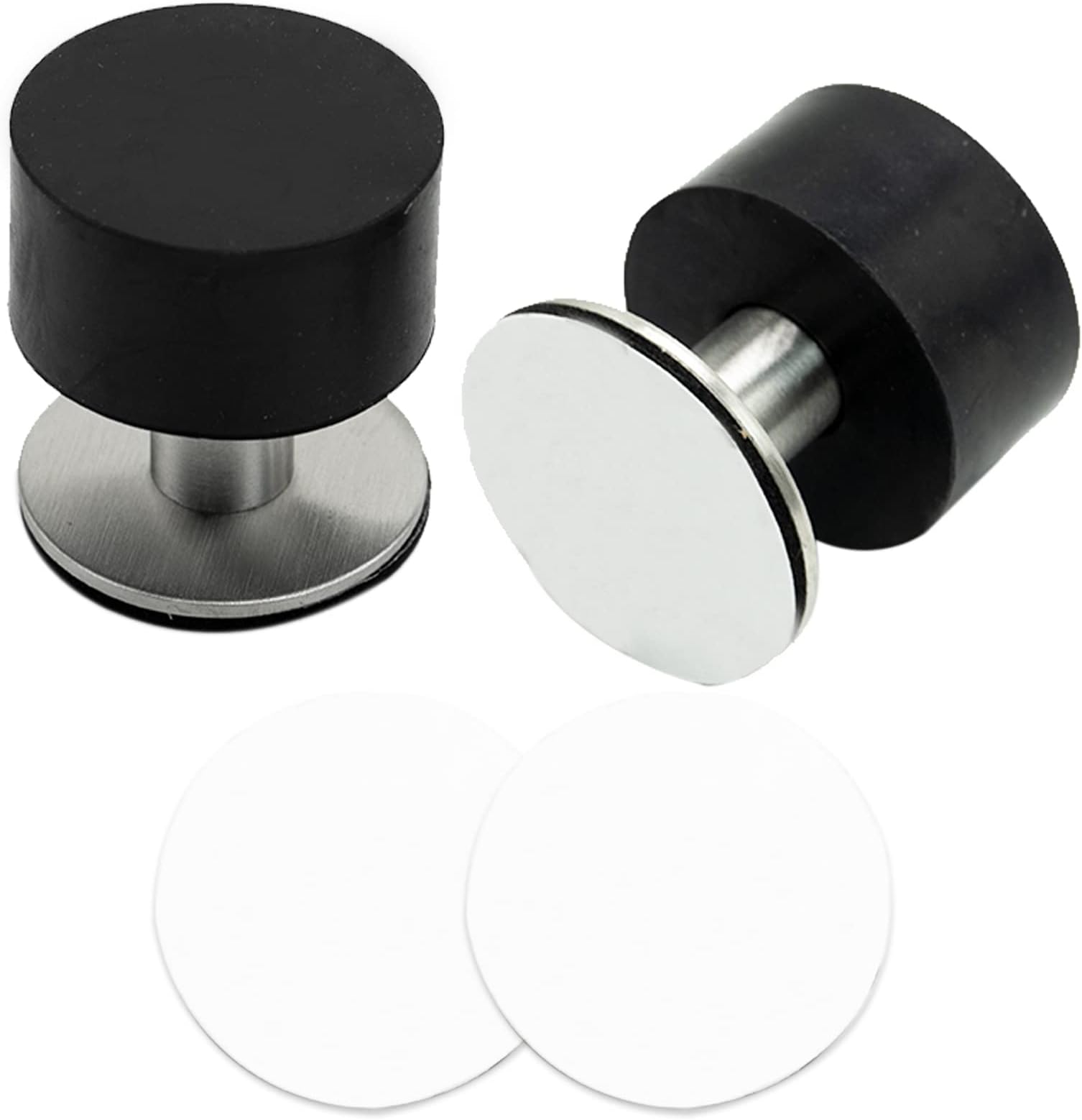 Hotop Self-Adhesive Floor Door Stoppers Oval Stainless Steel Door Stop ...