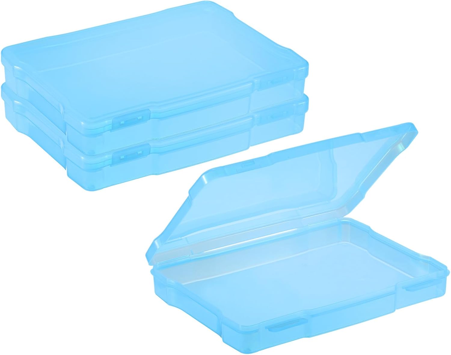 PATIKIL 5x7 Photo Storage Box, 2 Pack Photo Boxes Storage Photo ...