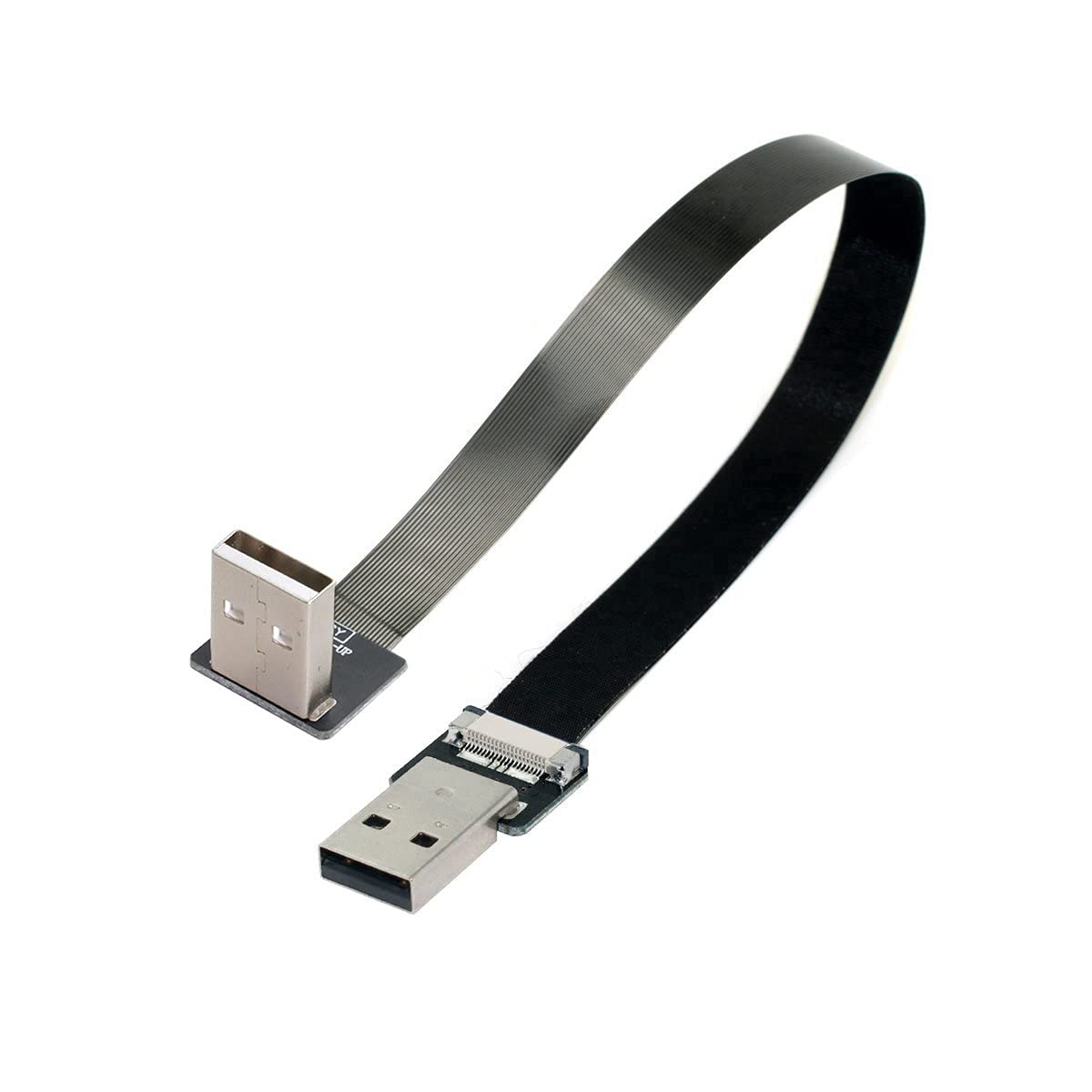 Amazon.com: cablecc Up Angled USB 2.0 Type-A Male to Type-A Male Data ...