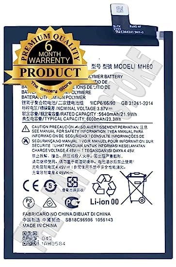Original MH60 Batttery for Motorola G60 / G10 Battery with 6 Month ...