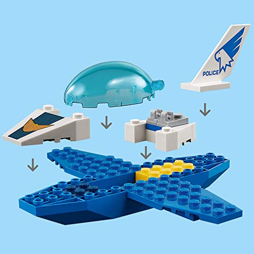 LEGO 60206 4+ City Police Sky Police Jet Patrol Aeroplane Toy, Easy to ...