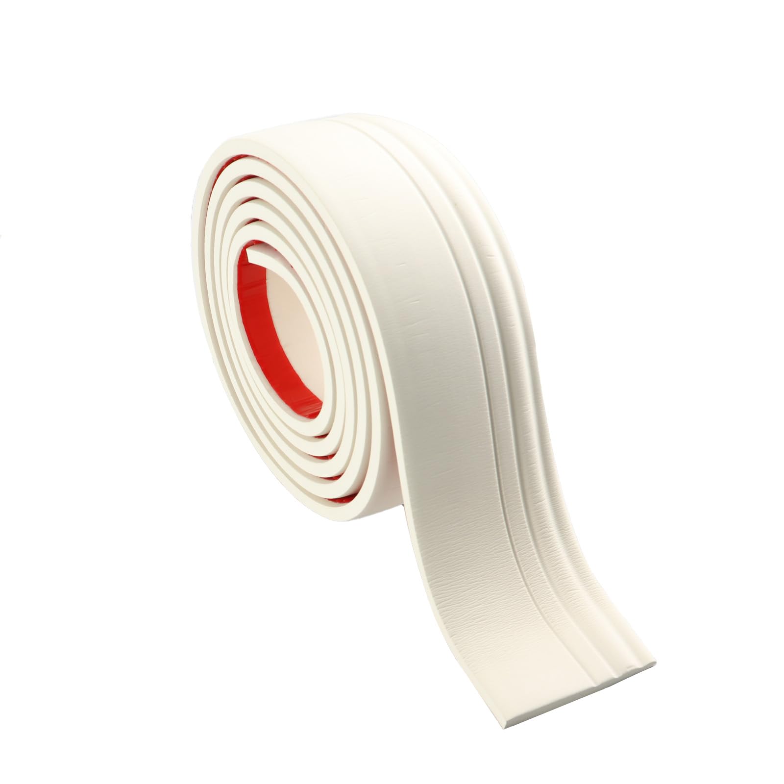 300cm×9.8cm Thickened Peel and Stick Moulding Rubber Baseboard, Self ...