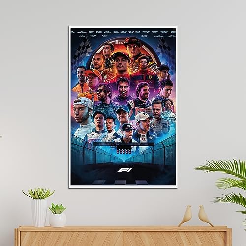 TenorArts Formula One Racers Poster F1 Fan Art Print Wall Poster with ...