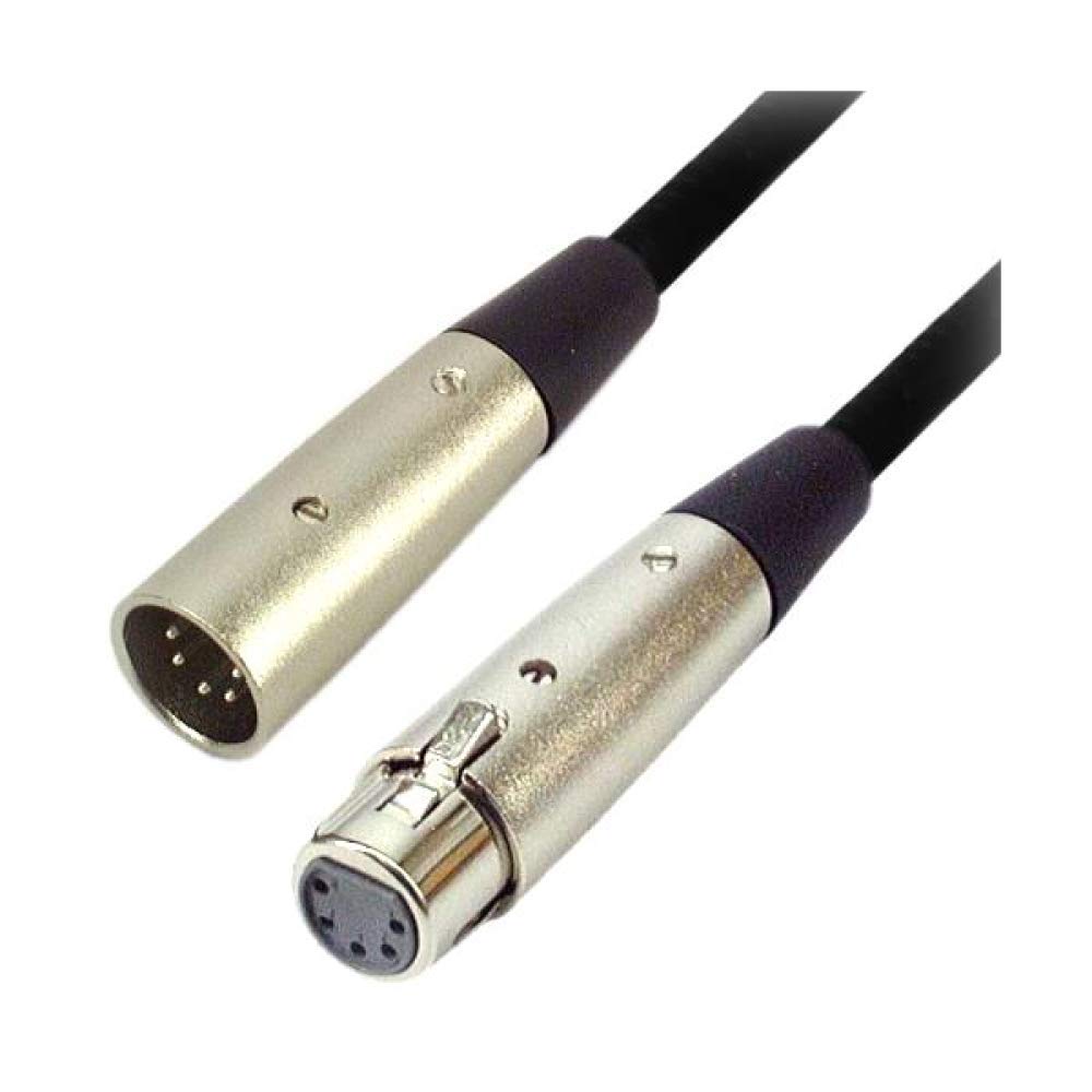 Amazon.com: 5 Pin DMX Male to 5 Pin DMX Female Control Cable - 6 Foot ...