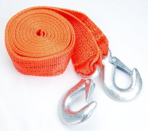 Jecrina Heavy Duty Breakdown Recovery & Tow Belt Strap with Two Self ...