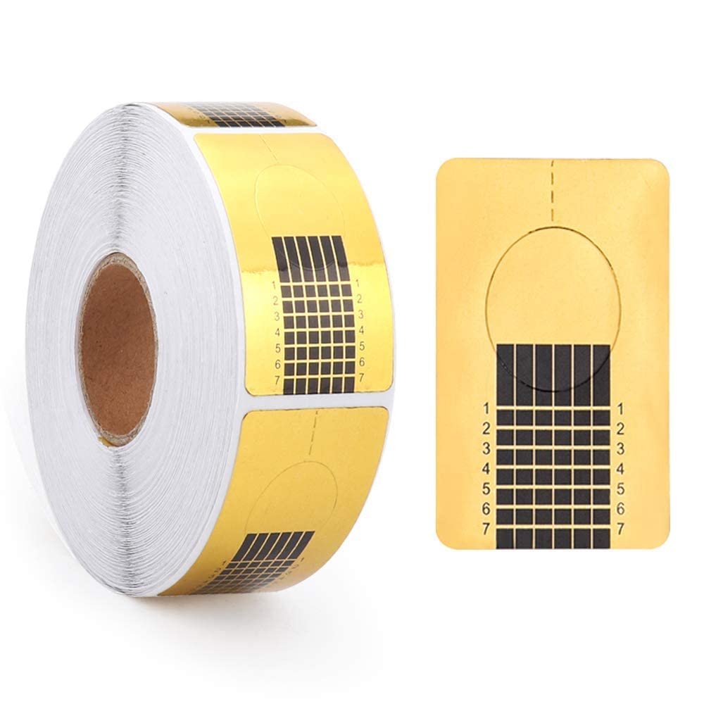 URBANMAC Nail Forms for Acrylic Nails 500 Pieces Poly Nail Gel Nail ...