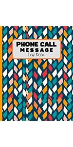 Phone Call Log Book: Phone Call and Voicemail Recording Notebook With ...