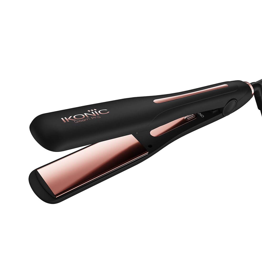 Ikonic Gleam Pro Hair Straightener, Black| Super slim 1.5 inch plates ...