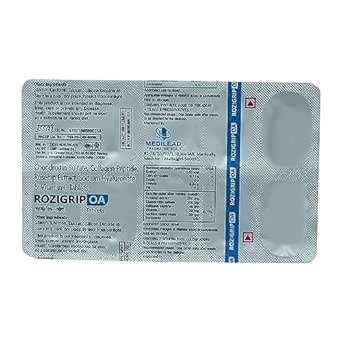 Rozigrip OA -Strip of 10 Tablets : Amazon.in: Health & Personal Care