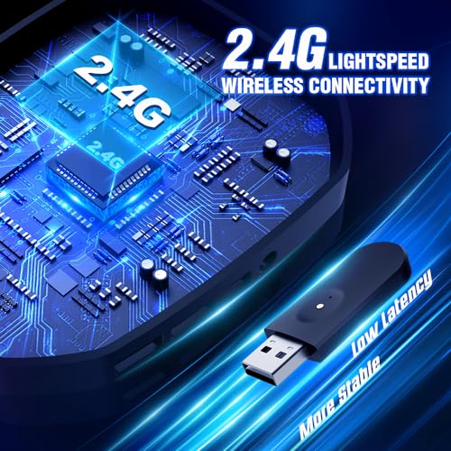 Snapklik.com : WolfLawS TA3000 Wireless Gaming Headset For PC, PS5, PS4 ...