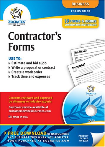 Contractor's Forms: Socrates Media: 9781595460837: Amazon.com: Books