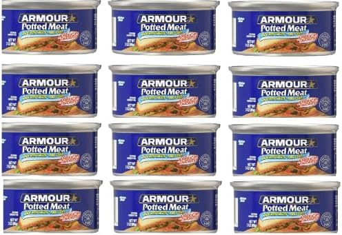 Amazon.com: Pack Of 12 Potted Meat made with Chicken and Pork 3 oz ...