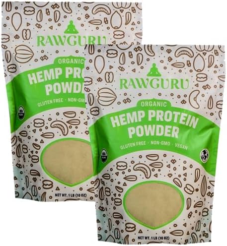 Amazon.com: RawGuru Hemp Protein Powder - 16 oz (Pack of 2) - USDA ...
