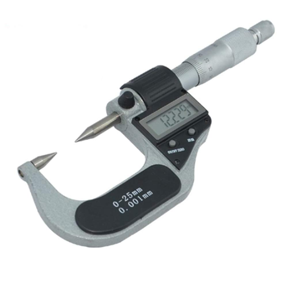 Digital Micrometer 0 25mm 0 001 Probe Electronic Double Point ...