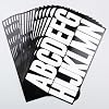 Amazon.com: 18 Sheets Sticky Letter Stickers, 3 Inch Self Adhesive ...