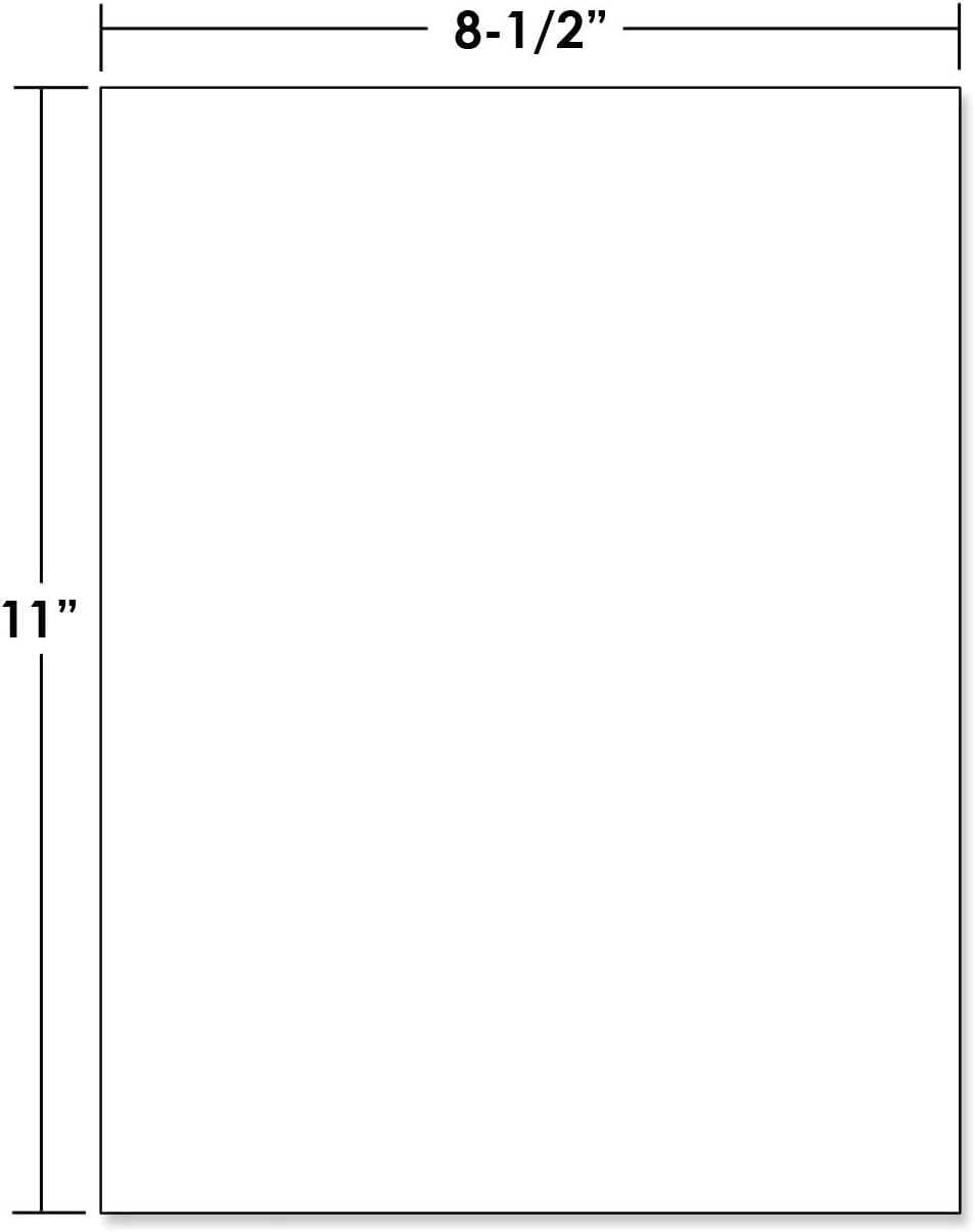 Amazon.com : 20 Label Outfitters® 850140-20 Legal Size, 8.5 x14 White ...