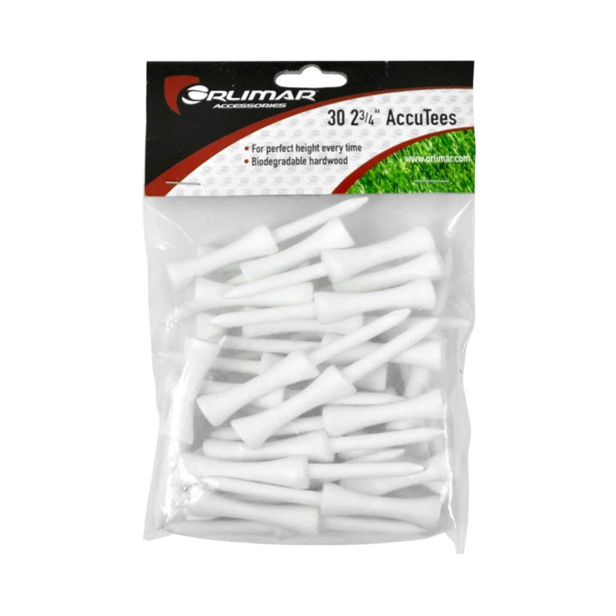 Snapklik.com : Orlimar AccuTees 2 3/4" White Step Down Golf Tees