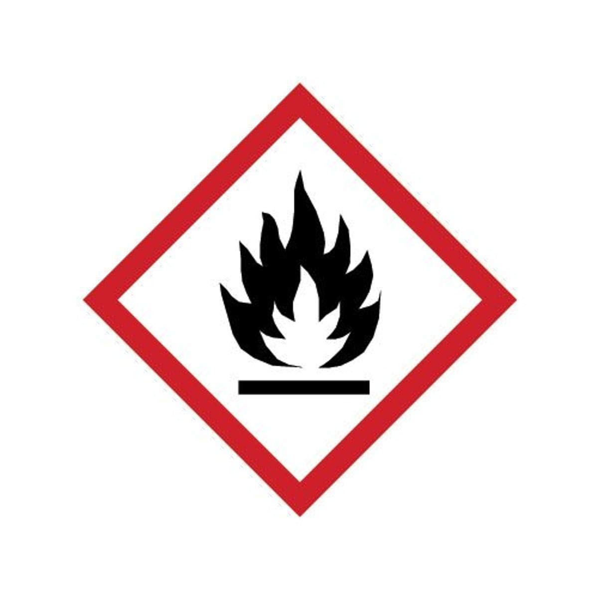 Amazon.com: National Marker GHS200AP "Flammable" GHS Label, PS Vinyl, 2 ...