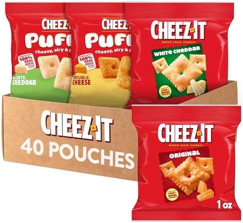 Amazon.com: Cheez-It Cheese Crackers, Baked Snack Crackers, Lunch ...
