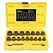 TOPEC 18-Piece Impact Bolt & Nut Remover Set, 3/8” Drive Bolt Extractor ...
