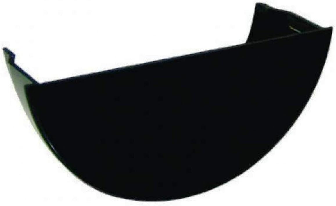 FLOPLAST 112mm Half Round Gutter Stop End Outlet - Black : Amazon.co.uk ...