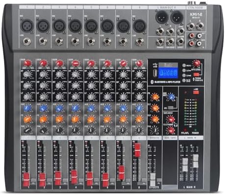 Amazon.com: TYUNGZM 12 Channel Audio Mixer, Professional Sound Board ...