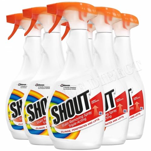 Shout Stain Removing Spray 500ml (Pack of 6) | Laundry Stain Remover ...