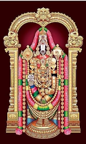 Ashvath Fashion Hindu God Tirupati Venkatachalapathy Design Backdrop ...