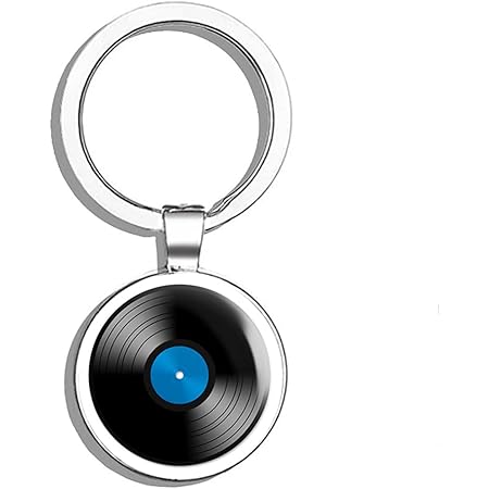 Amazon.com: Retro Music Keychain DJ Vinyl Keychain Vinyl Record ...