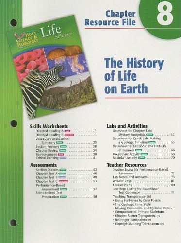 Holt Science & Technology Life Science Chapter 8 Resource File: The ...