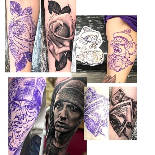 EIPTWH 3 Sheets Tattoo Practice Skin and 15 Sheets Tattoo Transfer ...