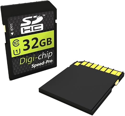 Amazon.com : Digi-Chip HIGH Speed 32GB UHS-1 Class 10 SDHC Memory Card ...