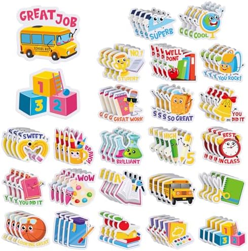 Amazon.com : Jetec 300 Pcs Large Scratch and Sniff Stickers for Kids ...