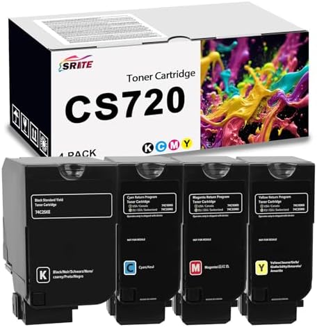 Amazon.com: CS720 CS725 CX725 Toner Cartridge High Yield 74C10K0 ...