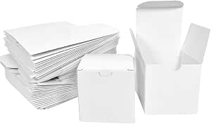Amazon.com: A Little Extra Co 100 pack White Boxes 3x3x3 Inches, Gift ...