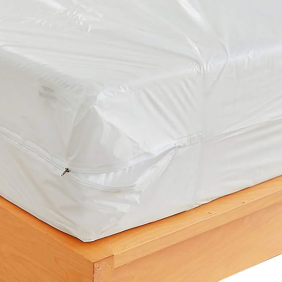 Waterproof Zippered Plastic Mattress Protector Encasement, Vinyl ...