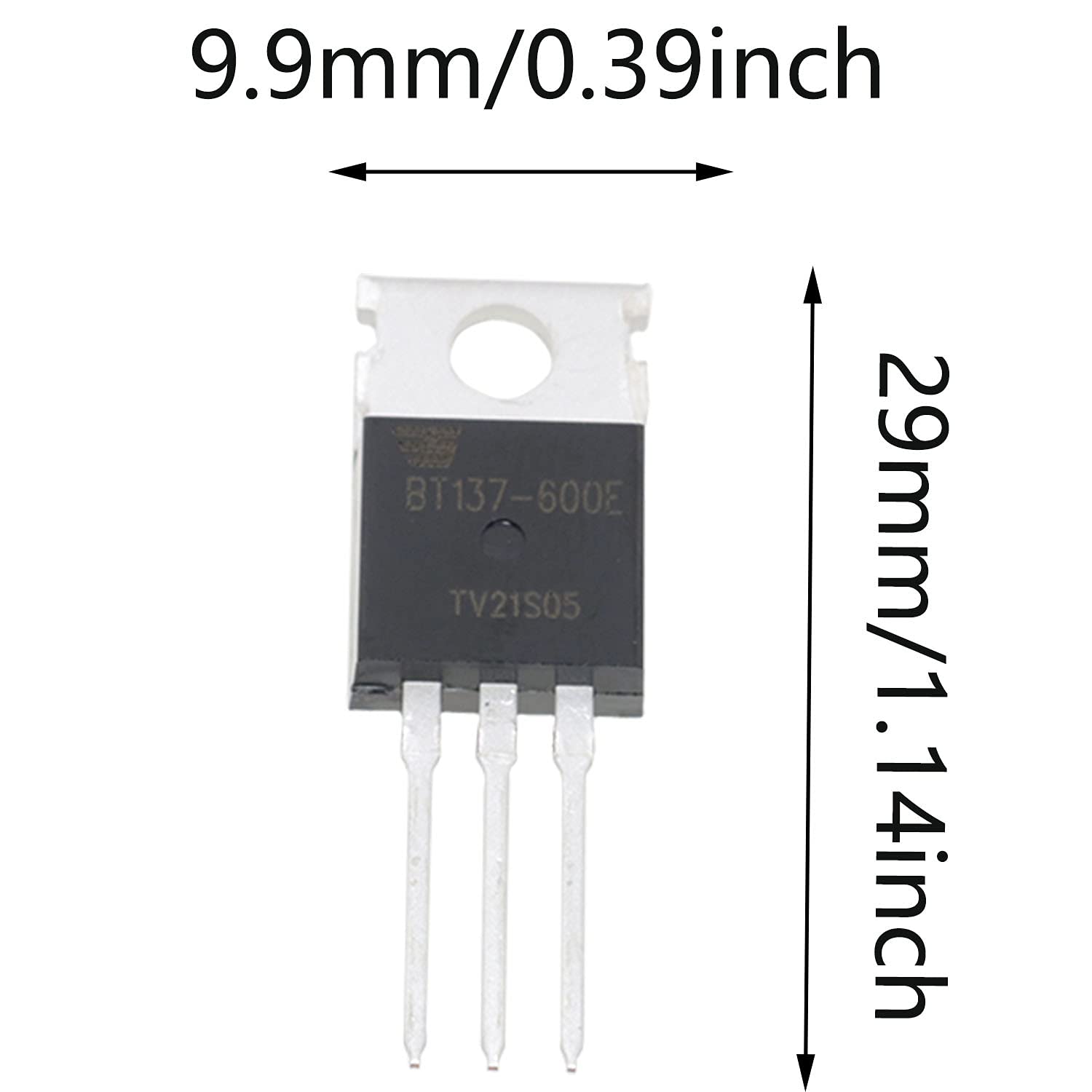 Buy CZQC BT137-600E Triacs 10PCS BT137-600E 8A 600V SMD Schottky ...