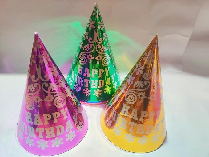 Buy Happy Birthday cap for kids, Party Hat for Kids, Children Cone ...