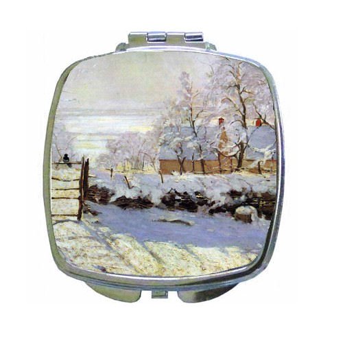 Amazon.com: The Magpie By Claude Monet Compact Mirror : Beauty ...