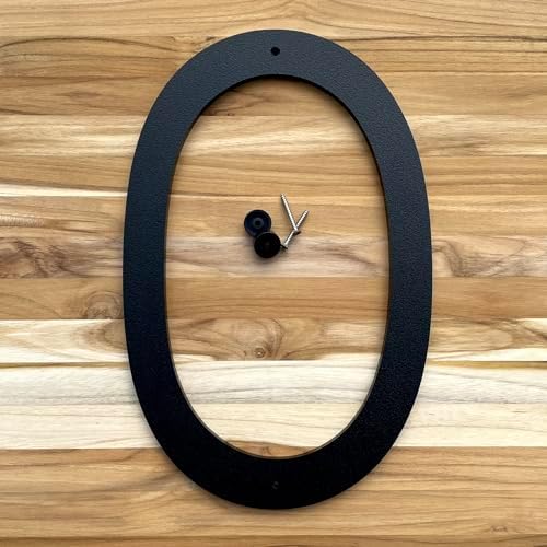 Amazon.com: 12 inch Large Modern House Numbers, black plastic with ...