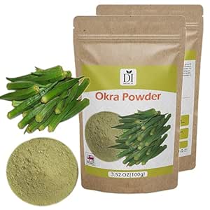 Amazon.com: Okra Powder 100% Pure and Natural, Made from Abelmoschus ...