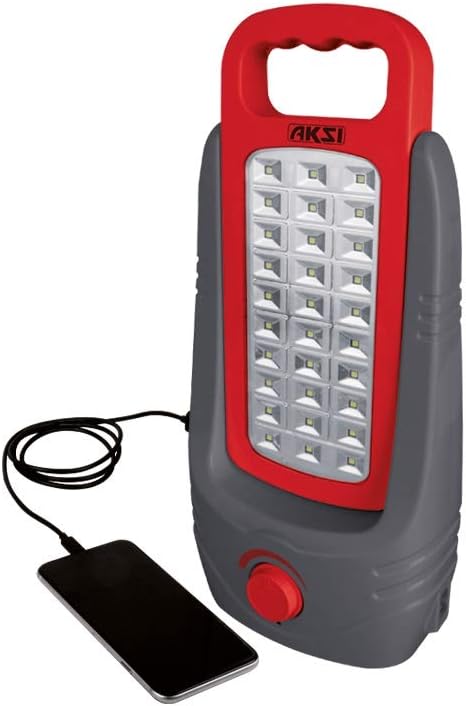 LÁMPARA RECARGABLE - AKSI - para apagones con un panel de 60 LEDs ...