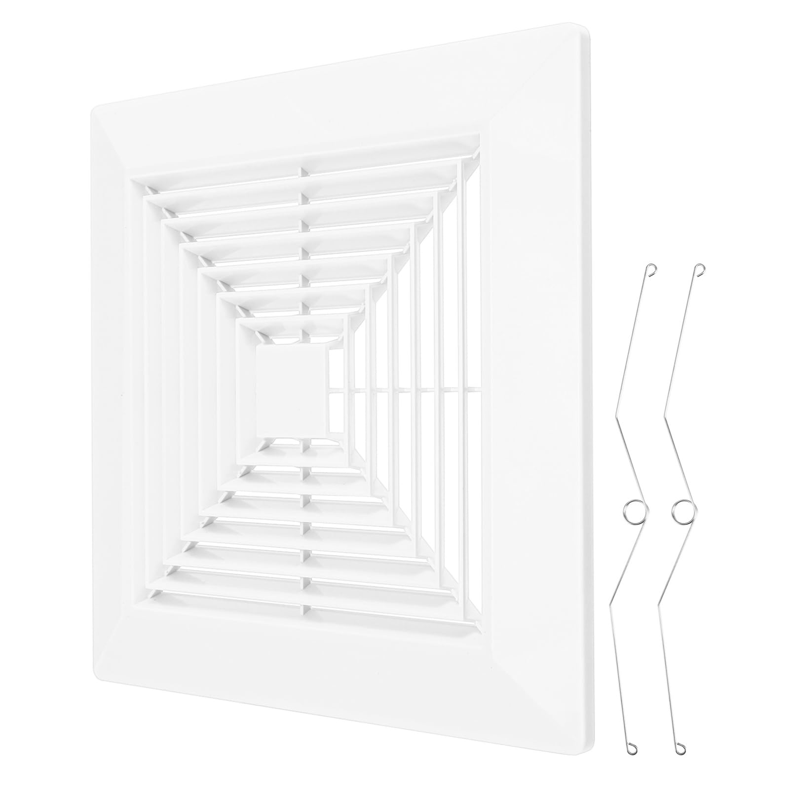 Amazon.com: Mikikit 12x12 Inch Bathroom Exhaust Fan Cover, ABS Plastic ...