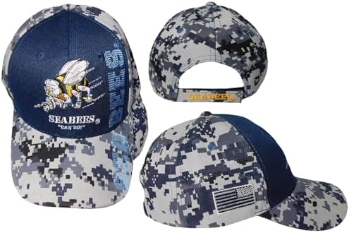 Trade Winds Navy Seabess Can Do Blue ACU Digital Camo Shadow Adjustable ...