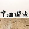 Amazon.com: 9pcs Mixed Pack Cute Mouse Hole Wall Stickers Playing ...