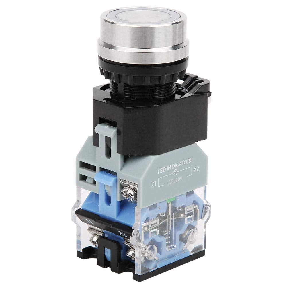 AC 440V Push Button Switch, 22mm Mounting Dia Latching Pushbutton ...