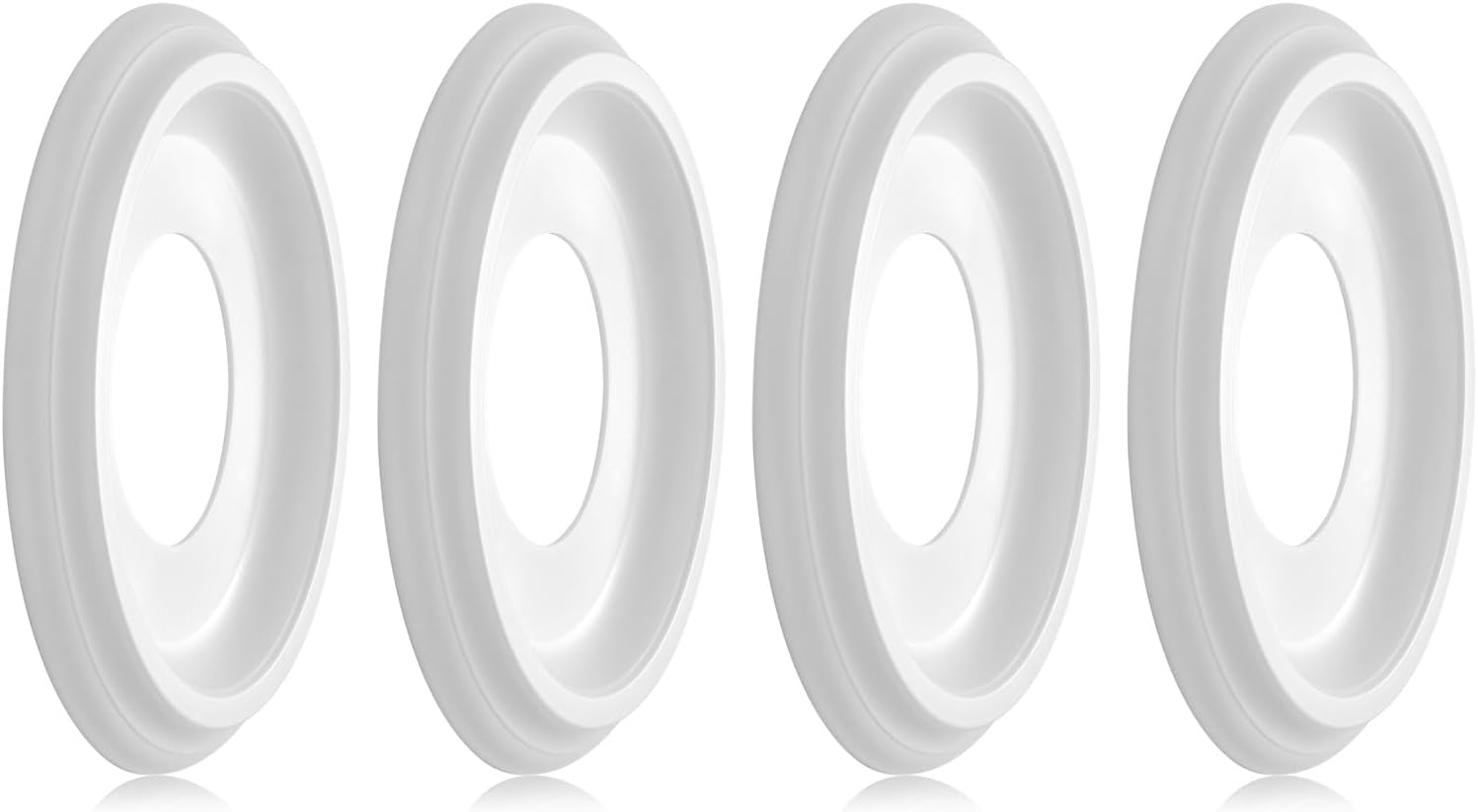 4 Packs Molded Nylon Ceiling Medallion for Light Fixtures and Ceiling ...