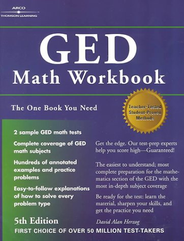 Buy GED Math Workbook, 5/e (GED MATHEMATICS WORKBOOK) Book Online at ...
