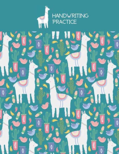 Handwriting Practice: Black Writing Sheets Notebook for Preschool and ...