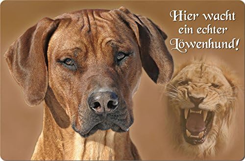 Nanyuk +++ Rhodesian Ridgeback - Metall Warnschild Schild Hundeschild ...